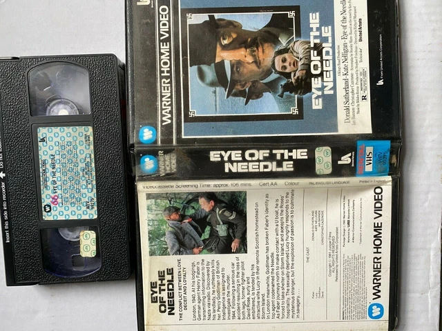 EYE OF THE Needle Sutherland VHS Warner Video Tape 1982 PRE CERT ex ...