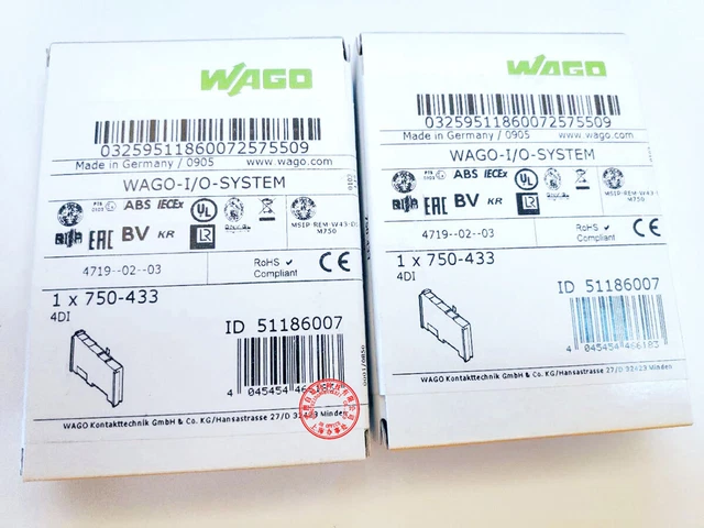 1 PIÈCE ADAPTATEUR automate module Wago 750-433 coupleur de bus ...