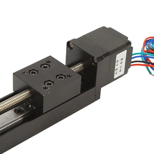 MINI LINEAR RAIL Guide Slide Actuator 50mm Stroke Stepper Motor Motion ...