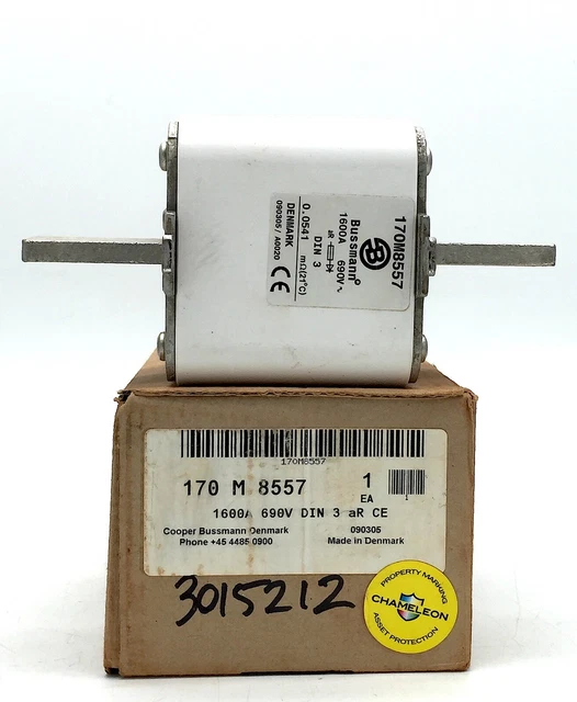 COOPER BUSSMANN 170M 8557 Fuse Link Semi Conductor 1600A 690V DIN 3 aR ...
