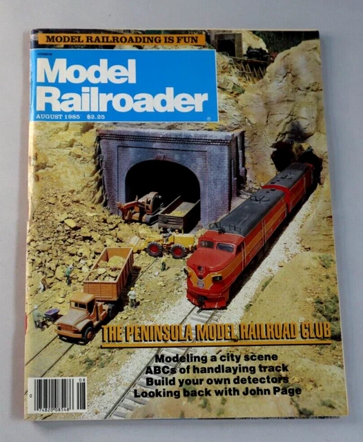 VINTAGE MODEL RAILROADER Magazine August 1985 The Peninsula Model ...