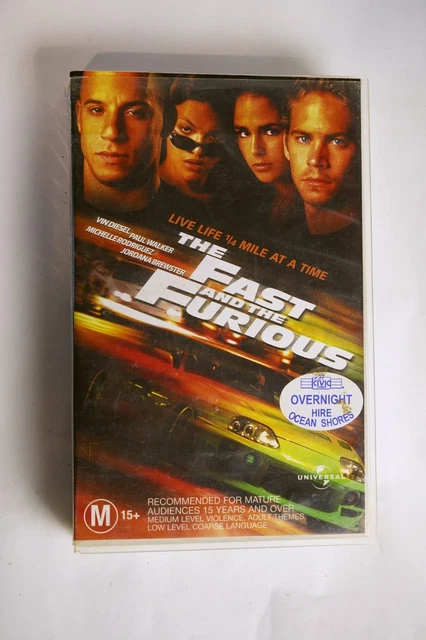 THE FAST AND the Furious VHS - 2001 - Paul Walker Vin Diesel Action #7 ...