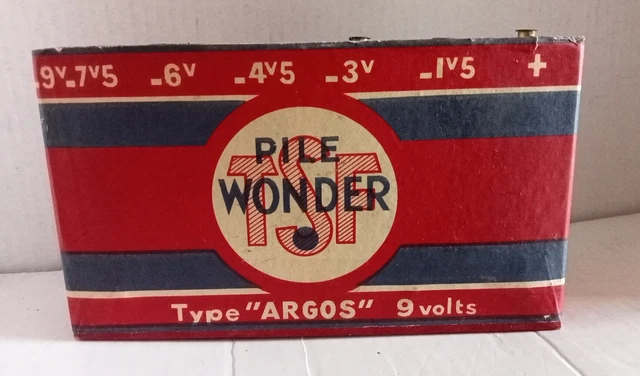 ANCIENNE PILE BATTERIE Wonder Pour TSF type Argos EUR 22,00 - PicClick FR