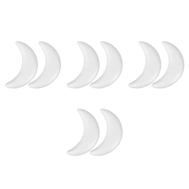 8 PCS UNFINISHED Polystyrene Moon Shapes For Diy Crafts And Painting ...