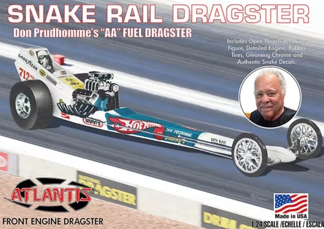 ATLANTIS DON PRUDHOMME'S "Snake" Front Engine Rail Dragster 5694 1:24 ...