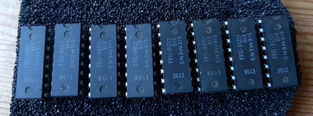 SIEMENS HYB41256-15AA 256K Dynamic Ram IC x 8 Chips Bundle £18.00 ...