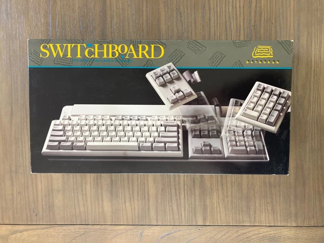 VINTAGE DATADESK SWITCHBOARD Modular Computer Keyboard CIB MAC/PC ...