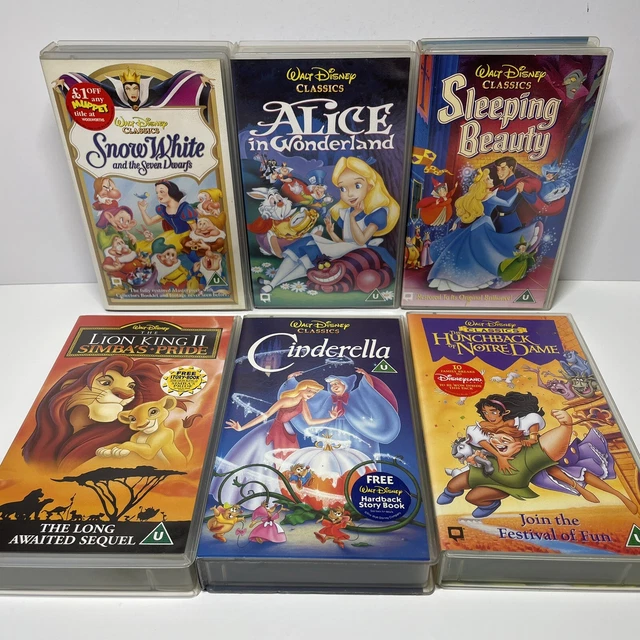 6 X WALT Disney Film Movie VHS Video Tapes Bundle Visually Checked EUR ...