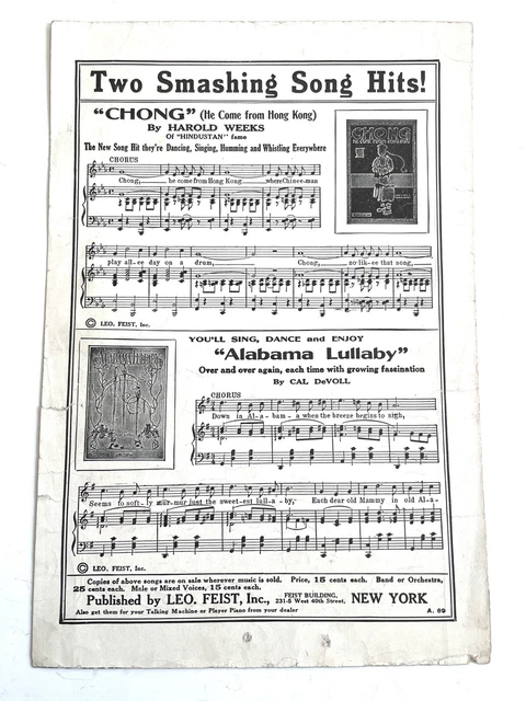 WW1 US SHEET Music, Johnny’s In Town, WW1 US Antique Sheet Music $9.95 ...