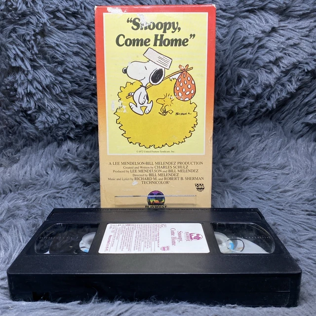 SNOOPY, COME HOME VHS Tape 1972 Peanuts Playhouse Video Animated Movie ...