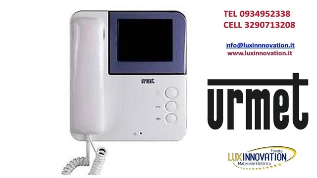 URMET MONITOR PER VIDEOCITOFONO URMET 956/82 monitor cornetta EUR 203 ...