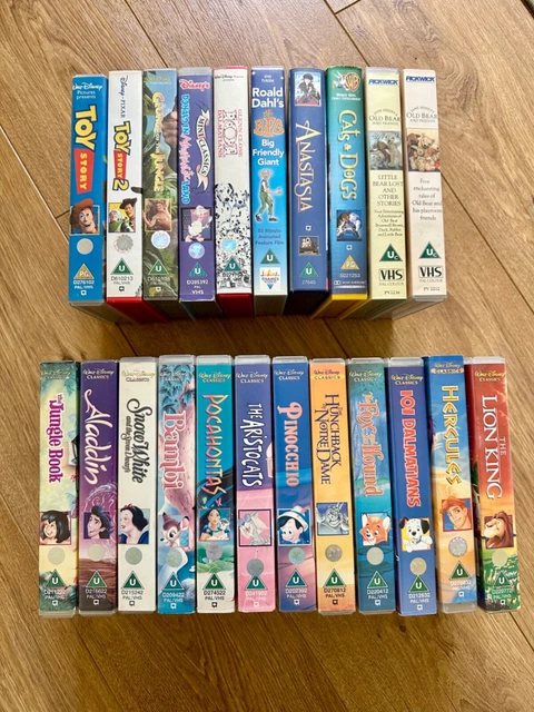 CHILDREN'S VHS TAPES job lot consisting of 12 no. Disney classics and ...