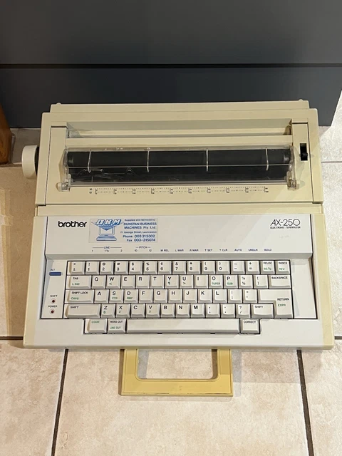 BROTHER ELECTRONIC TYPEWRITER AX-250 $60.00 - PicClick AU