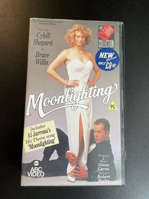 MOONLIGHTING VHS 1985 Cybill Shepherd, Bruce Willis Full Length Premier Espisode £12.68 ...