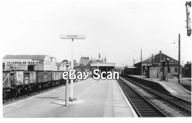 RAILWAY PHOTOGRAPH GER Dereham Station Norfolk on Wells to Wymondham ...