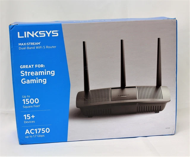 LINKSYS MAX-STREAM DUAL-BAND WiFi 5 Router (AC1750) $30.00 - PicClick