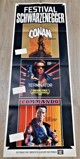 FESTIVAL SCHWARZENEGGER TERMINATOR Conan Affiche ORIGINALE 60x160cm 23 ... FESTIVAL SCHWARZENEGGER TERMINATOR Conan Affiche ORIGINALE 60x160cm 23 ...
