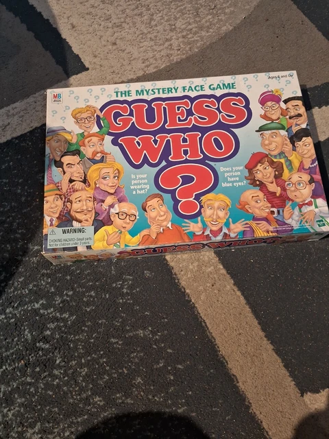 GUESS WHO BOARD Game 1998 Edition Vintage Milton Bradley 99% Complete ...