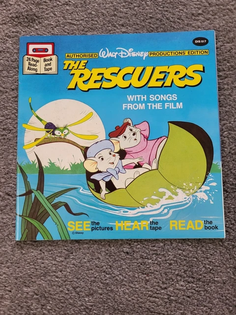VINTAGE WALT DISNEY The Rescuers Read Along Book 24 Pages. DIS 017 £3. ...