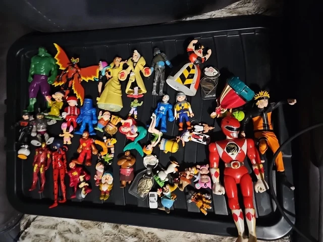 TOY FIGURES ASSORTED bundle Playmobil Marvel Disney Ben 10 Dc Anime ...