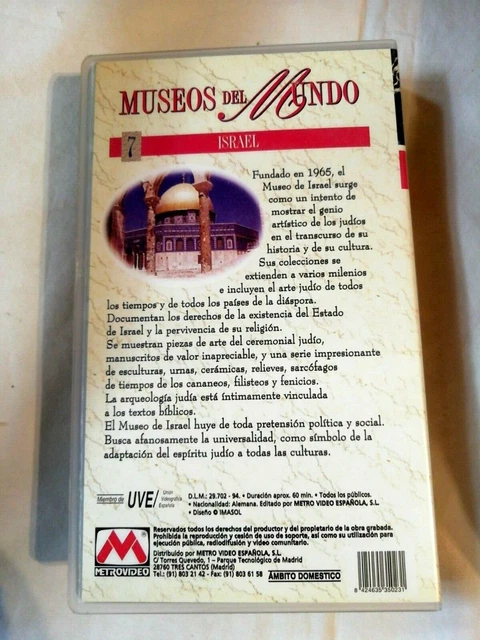 ISRAEL 7 WORLD Museums Video Tape VHS Metrovideo Pal Used £26.66 ...