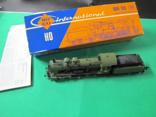 HO ROCO BR 58 DB Dampflokomotive lok LOCOMOTIVE à Vapeur 4112 EUR 132 ...
