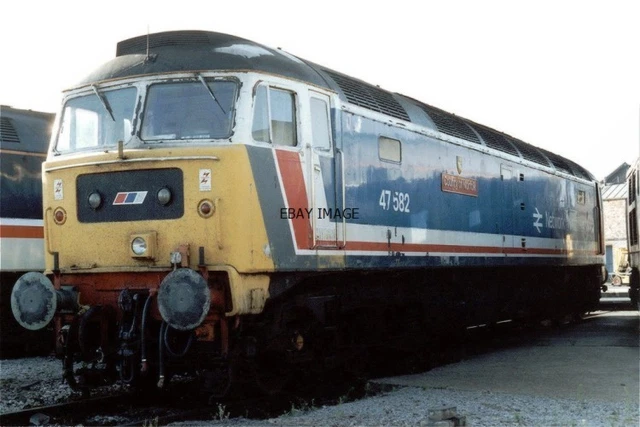 PHOTO CLASS 47 Loco No 47582 At Old Oak Common Depot 1989 £2.00 ...