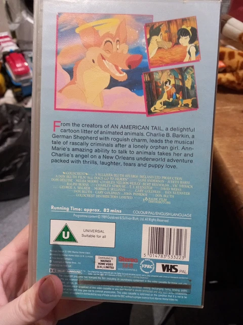 WARNER BROS ALL Dogs Go To Heaven VHS Video Rated U 1991 EUR 5,85 ...