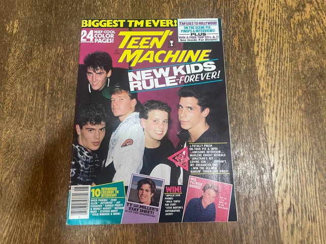 TEEN MACHINE MAGAZINE May 1990 New Kids on the Block Alyssa Milano River Phoenix £31.62 ...