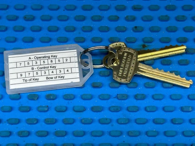 SFIC A2 SYSTEM 7 Pin Setup Keys With Pinning Chart and Key Code $23.99 ...