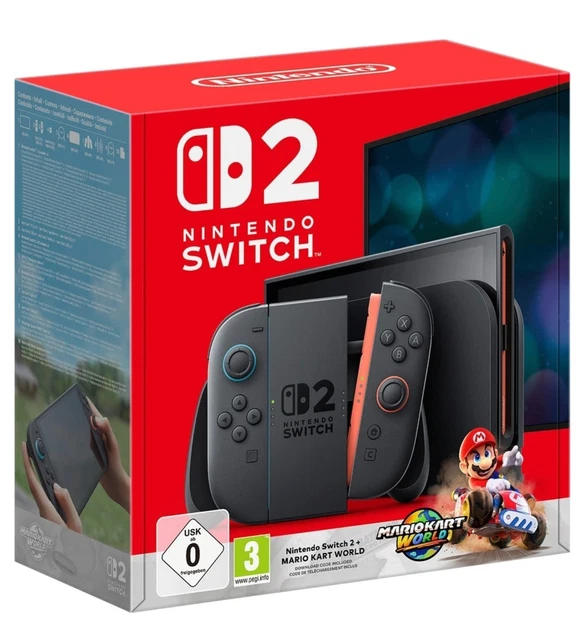PRESALE - NINTENDO Switch 2 Bundle with Mario Kart World Confirmed £480 ...