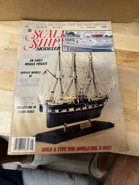 SCALE SHIP MODELER Magazine, April/May 1987. VG Box 294 $6.59 - PicClick