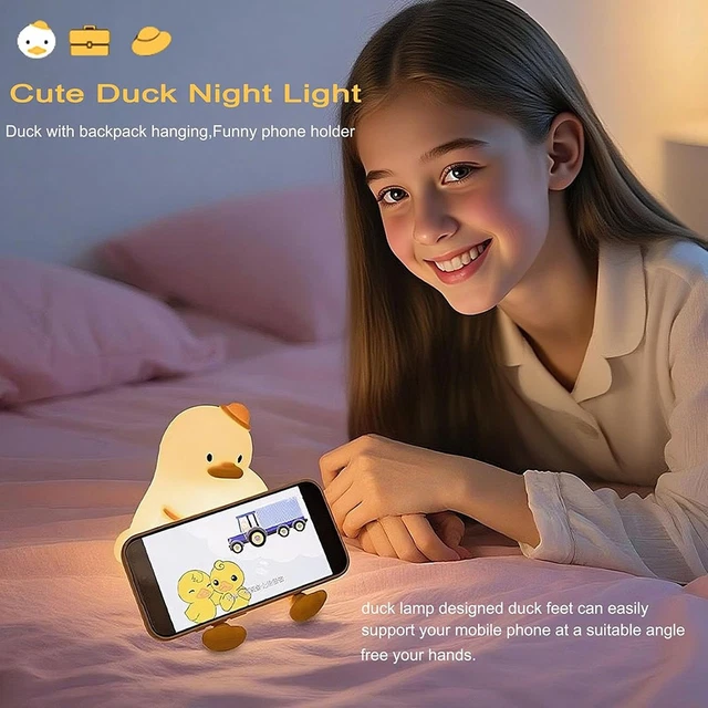 DUCK NIGHT LIGHT for Kids,Cute baby Night Lamp,Cool Stuff,Soft ...