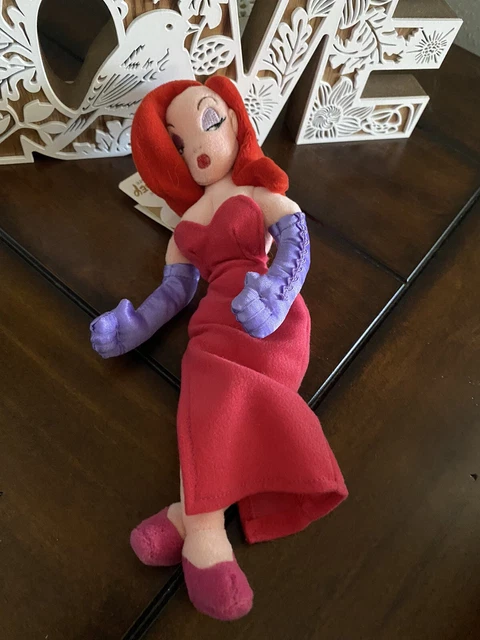 DISNEY STORE JESSICA Rabbit Who Framed Roger Rabbit 10” mini bean bag ...