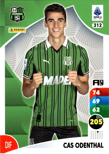 PANINI CALCIATORI 2025-26 2026 Adrenalyn XL CARD N.312 Cas Odenthal ...