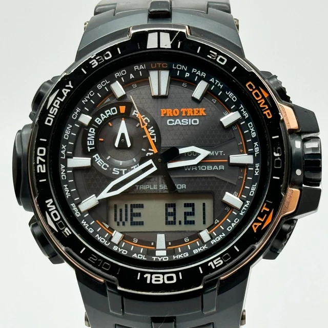 CASIO PRO TREK PRW-6000Y-1JF Tough Solar Triple Sensor MULTIBAND 6 Men's Watch £175.46 - PicClick UK