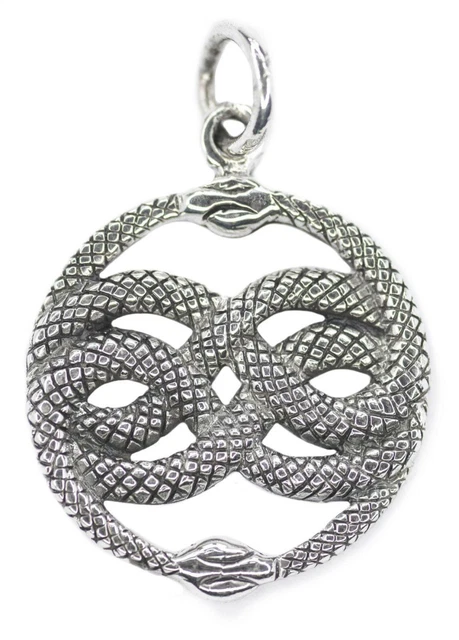 AURIN SERPIENTES AMULETO Colgante 925er Plata Símbolo Joya - Nuevo EUR ...