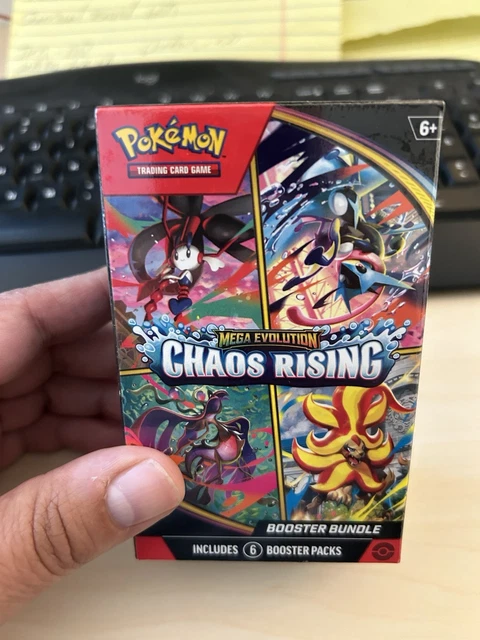 POKÉMON TCG MEGA Evolution Chaos Rising Booster Bundle - 6 Packs NEW ...