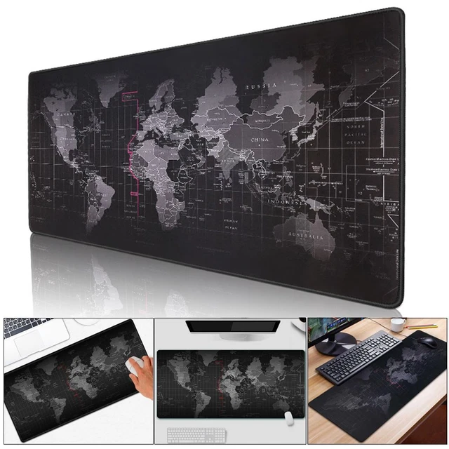 RUBBER DESKTOP LOCKING Edge Old World Map Keyboard Mice Mat Mouse Pad ...