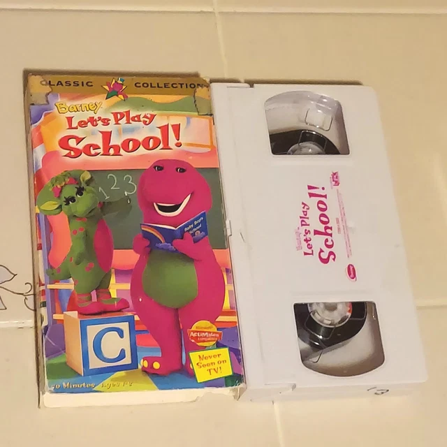BARNEY LET’S PLAY School! VHS Video Tape Classic Collection VTG Sing ...