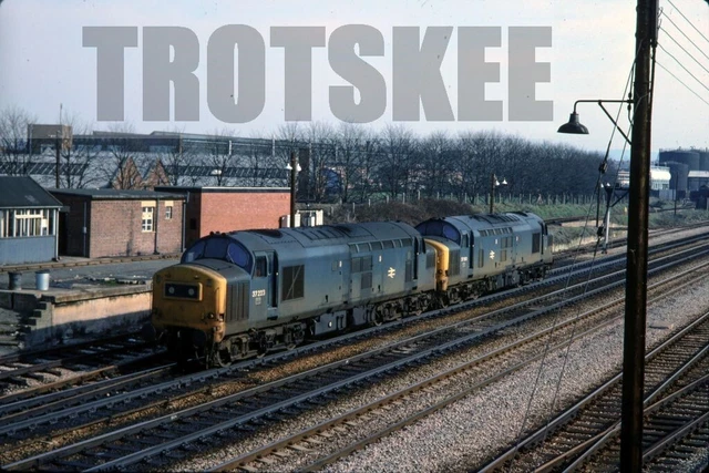 35MM SLIDE BR British Rail Diesel Loco Class 37 37190 Bromsgrove 1979 ...