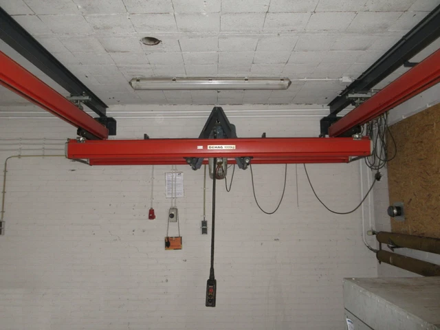 DEMAG KBK 2 Portalkran Kranhimmel Kran Kettenzug Kranbahn Hallenkran 1000KG 7x3m EUR 3.350,00 ...