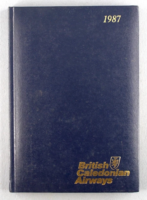 BRITISH CALEDONIAN AIRWAYS Airline Diary 1987 Route Map Bcal Hardback £ ...