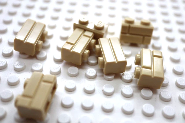 LEGO TAN BRICKS with brick pattern as shown City Town Ninjago Harry ...