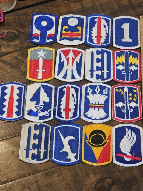 HUGE 1950S 60S US Army Vietnam Cold War Infantry Bde Edge Patch Lot L ...