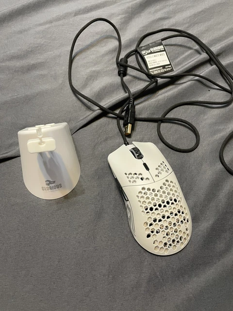 GLORIOUS MODEL O Wired PC Gaming Mouse - White and Mouse Bungee $29.99 ...