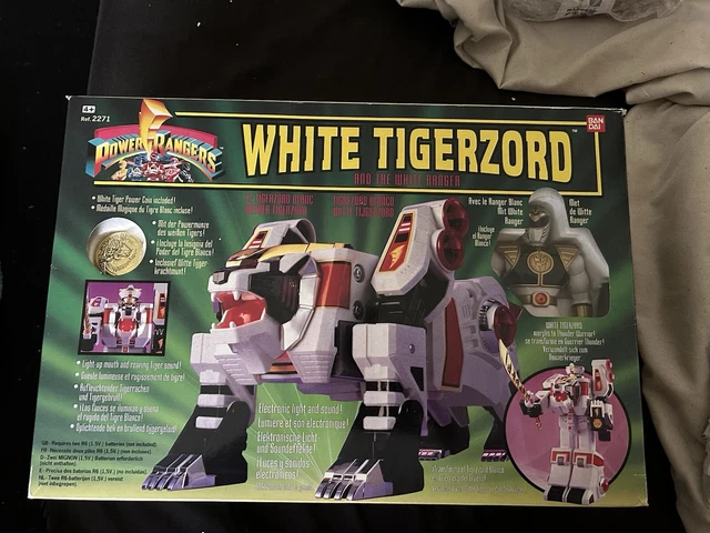 MIGHTY MORPHIN POWER Rangers White Tigerzord Complete £99.99 - PicClick UK