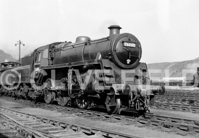 RAILWAY PHOTOGRAPH 6X4 from the original negative. BR 76000 Motherwell ...