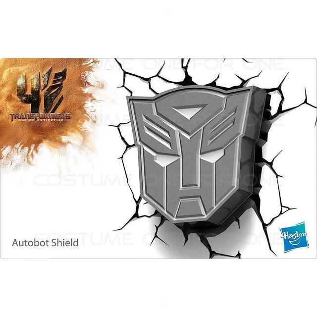 TRANSFORMERS AUTOBOT SHIELD 3D Deco Wall LED Night Light Nightlight ...