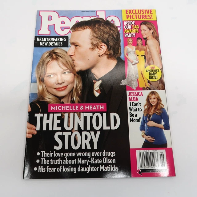 PEOPLE MAGAZINE FEBRUARY 11 2008 Heath Ledger Michelle Williams Untold ...